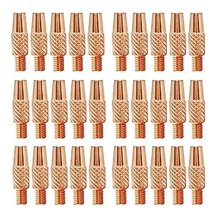 30-PK Mig Welding Contact Tips 199-730 .023" - .025" 199730 for Miller Welder Gun Spoolmate 100, 3035, 185 and Hobart Spoolgun DP-3035, SpoolRunner 100,Handler 125, 125 Ez, 130, 140, 190, 210MVP