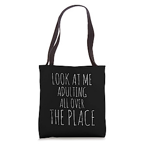 Adulting funny 18th birthday for girls Tote Bag