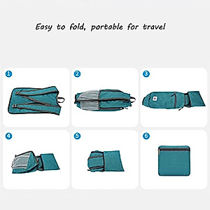 asUwish 12L Hiking Backpack Ultralight Lightweight Packable Hiking Backpacks Water Resistant Folding Daypack for Travel (Blue)