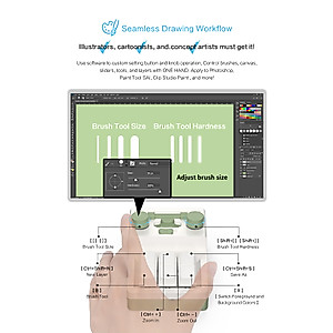 6 Key 2 Knob Macro Keyboard Programmable Wired/Bluetooth /2.4G Receiver 400mAh One Handed Gaming Keyboard With Software Macro Keyboard with macro Keys ,Hot-Swap Switch RGB For Photoshop,Gaming