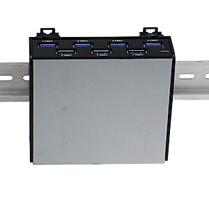 SEDNA - USB 3.1 Gen 1 (USB 3.0) 7 Port DIN-Rail Mounting Hub, for Industrial Control/Server Cabinet mounting Applications