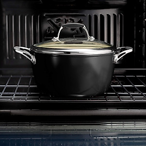 Tramontina Deluxe Fry Pan Aluminum 10-inch, Metallic Black, 80110/019DS