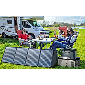 2PCS ALLPOWERS SP033 Portable Solar Panels18V200W Foldable Solar Panel Kit with MC-4 Output Waterproof IP66 Solar Charger for RV Laptops Solar Generator Camping Off-Grid