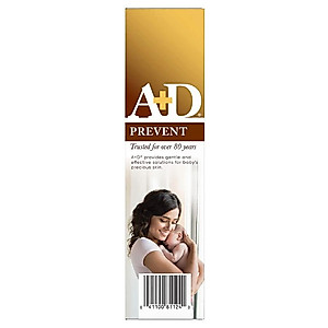 A+D Original Diaper Rash Ointment, Baby Skin Protectant With Lanolin and Petrolatum, Seals Out Wetness, Helps Prevent Diaper Rash, 4 Ounce Tube, Packaging May Vary (Pack of 3)