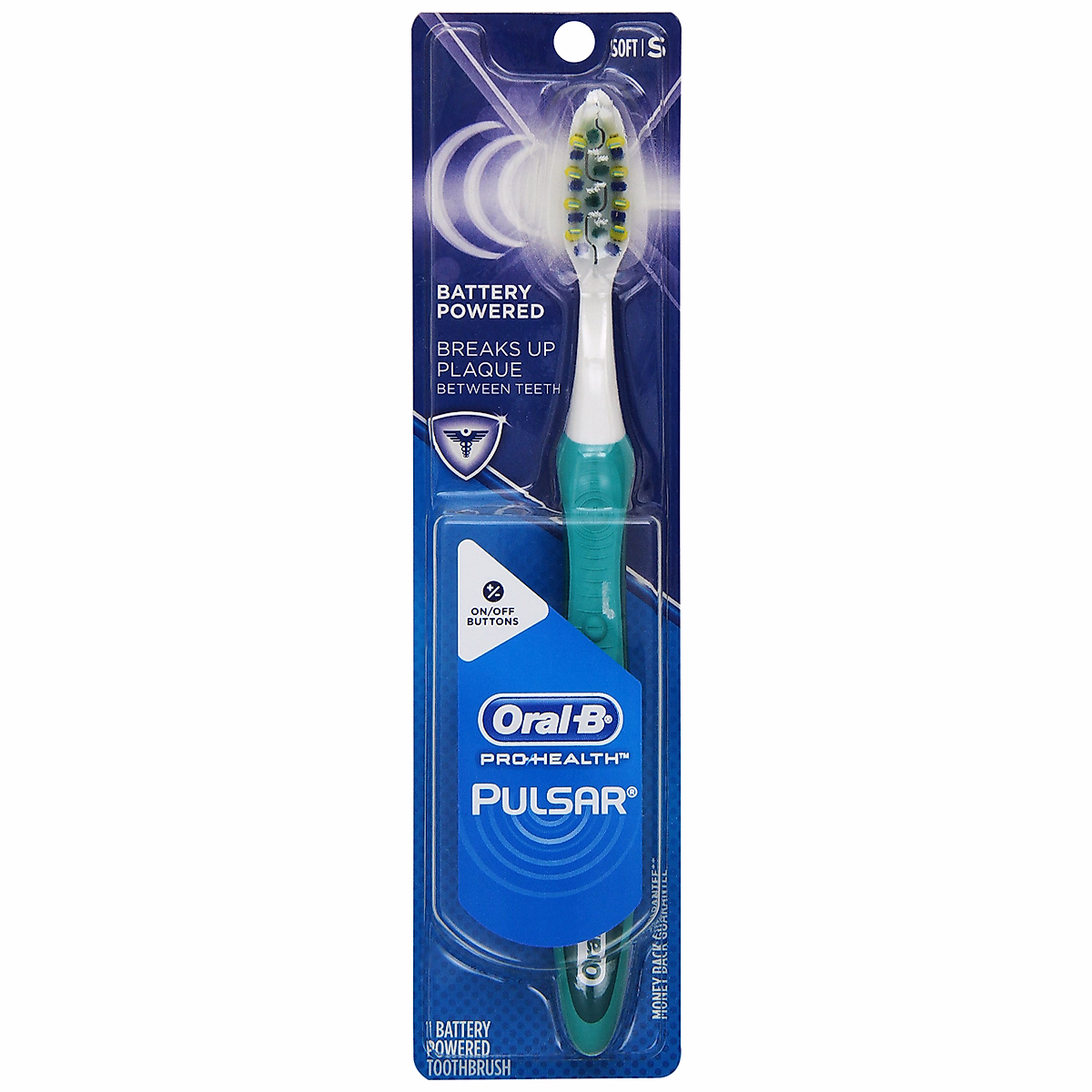 Oral-B Pro-Health Pulsar Battery Powered Toothbrush, Soft, Colors May Vary, 1 Count