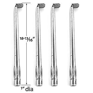 Grill Parts Zone Stainless Steel Burner for Napoleon R365, R365NK, M730, M730RSBI, Mirage 605, Prestige 665, P500RBPSS, BIP500, P665, P665RSIB, M485RB (4-PK) Gas Models