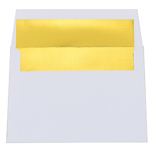 Premium Christmas Cards - 20 Pack - Traditional Christmas Tree with Gold Embossed Foil and Linen Texture - 20 Heavyweight Holiday Cards and Gold Foil Lined Envelopes