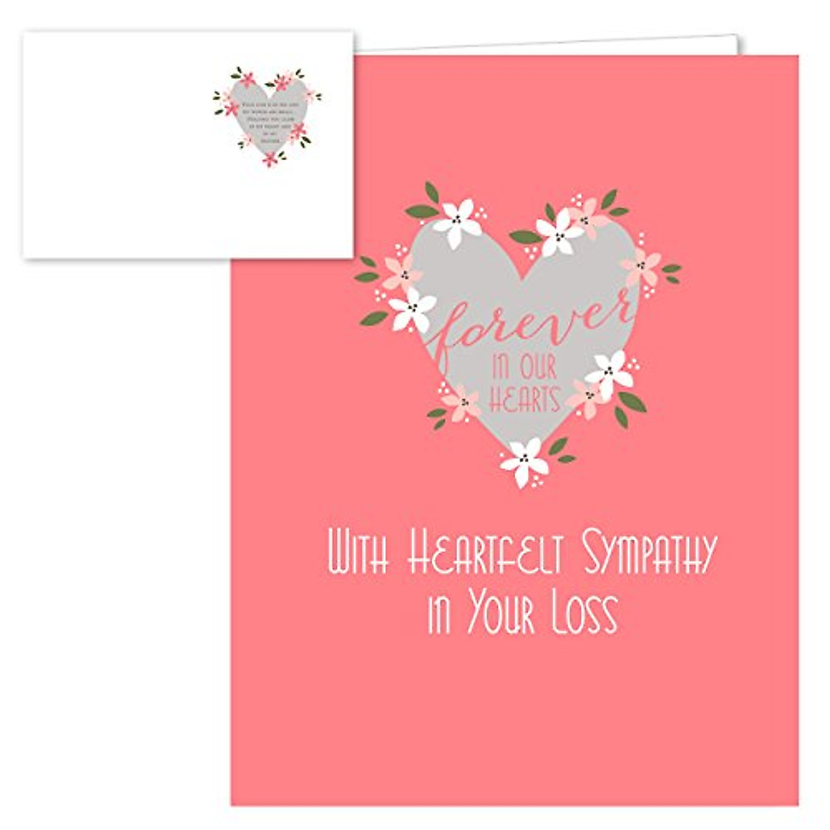 Heartfelt Sympathy Card Pack / 25 Note Cards Set / 5 Warm Comfort Designs / 4 5/8" x 6 1/4" Peace Note Cards/Made In The USA