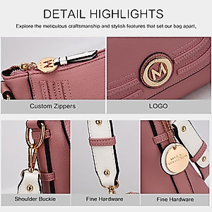 MKF Collection Crossbody Bag for Women, Shoulder Bag Lady Large Messenger Purse By Mia K