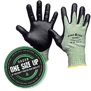 Pine Tree Tools Cut Resistant Gloves Level 5 | Anti Cut Grip Women and Mens Gardening Gloves, Electrical Kitchen Work Gloves - Gardening Gloves for Men and Women