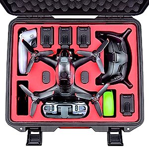 FPVtosky Professional Hard Case for DJI FPV [Case Only] - DJI FPV Drone Carrying Case Accessories - Fits 6 batteries - Keep Props On