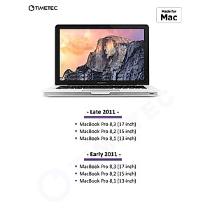 Timetec 16GB KIT(2x8GB) Compatible for Apple DDR3 1333MHz PC3-10600 CL9 for Mac Book Pro (Early/Late 2011 13/15/17 inch), iMac(Mid 2010, Mid/Late 2011 21.5/27 inch), Mac Mini(Mid 2011) MAC RAM Upgrade