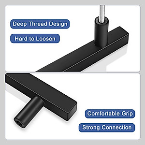 Onateel 30 Pack 5 Inch Matte Black Cabinet Pulls Stainless Steel Cabinet Handles, 3 Inch Hole Center Drawer Pulls Kitchen Cabinet Hardware