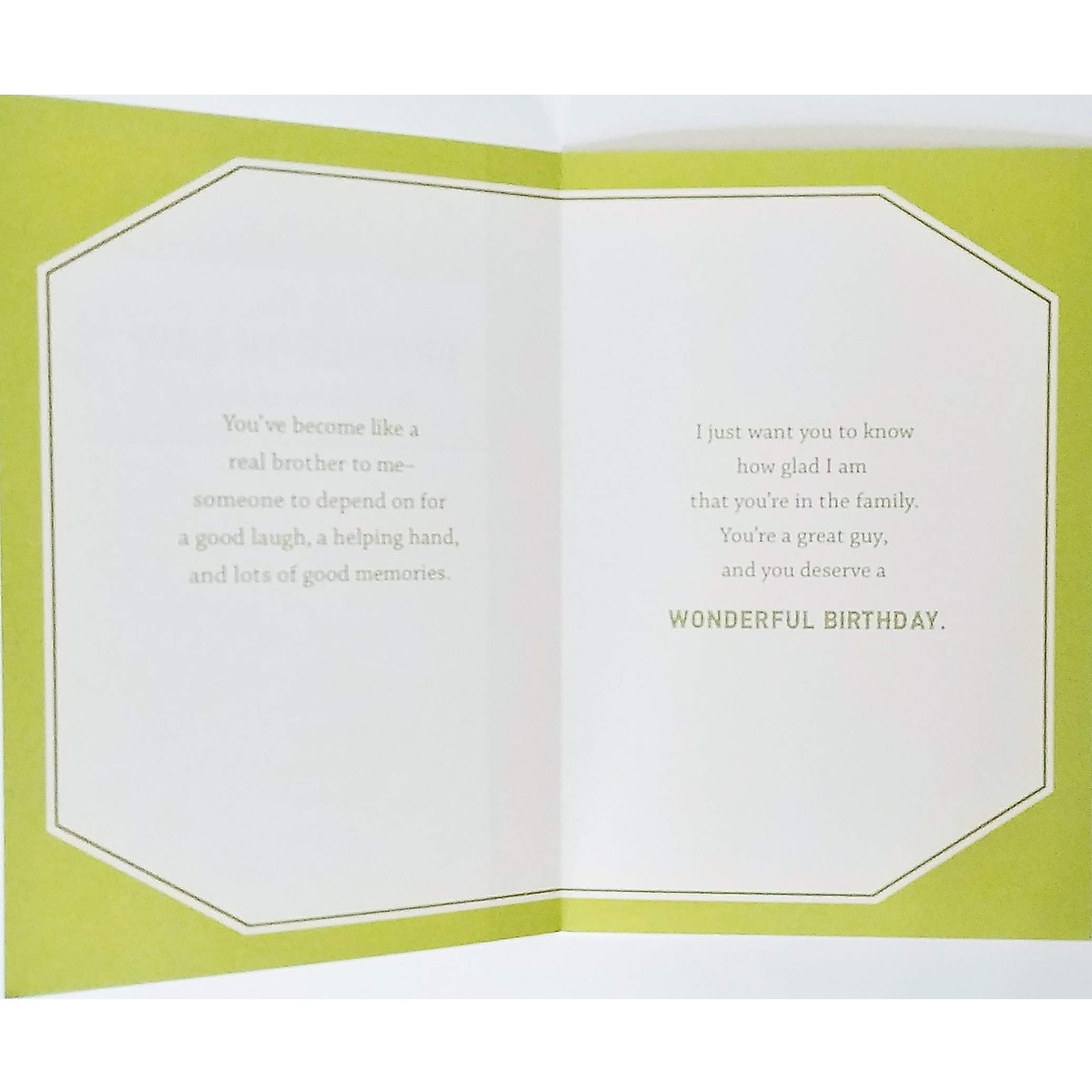 Greeting Card For You Brother-in-Law Happy Birthday I Want You To Know How Glad I Am That You're In The Family