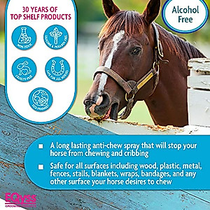 EQyss Crib Guard Equine Spray 32oz - Guaranteed to Stop Your Horse from Chewing and Cribbing