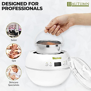 JJ Autumn Professional Wax Warmer for Hair Removal | Hot Wax Heater and Melter for Hard and Soft Waxing - Body and Facial