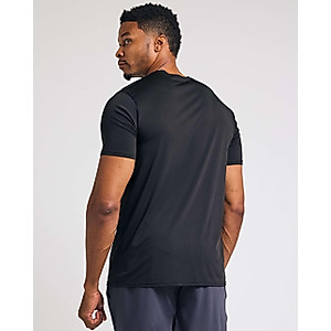 Big and Tall King Size Mens Quick Dry Dri Fit Active Wear Workout Running Training Athletic Performance Short Sleeve Crew Pocket T-Shirt Undershirt Essentials Top Tee ropa Hombre- Set 6, 3XLT