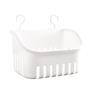 Milisten Wall Shower Basket Shower Caddy Basket Hanging Toiletry Bin Plastic Organizer Tote Sundries Grocery Holders Kitchen Storage Baskets for Bathroom Dorm Room Gym S