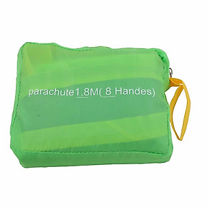 Dilwe Rainbow Umbrella Kids Play, Parachute Outdoor Activity Game Accessory for Multiple Children