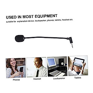 KOMBIUDA 3pcs Portable mic Little Microphone Straight Cutting Microphone Home Office Microphone Computer Microphone lavalier mic Phones Microphone Condenser Microphone Mini Sound Card