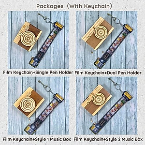 uniqicon Personalized Film Roll Photo Keychain,Unique Memory Camera Picture, Customized Gifts For Dad Mom Men Lover Day Gift