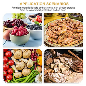 HOMSFOU 2pcs Dumpling Box Containers for Fridge Large Plastic Container Flat Storage Bins Stackable Food Storage Containers Refrigerator Box Dumpling Case Kitchen Supply Dumpling Tray