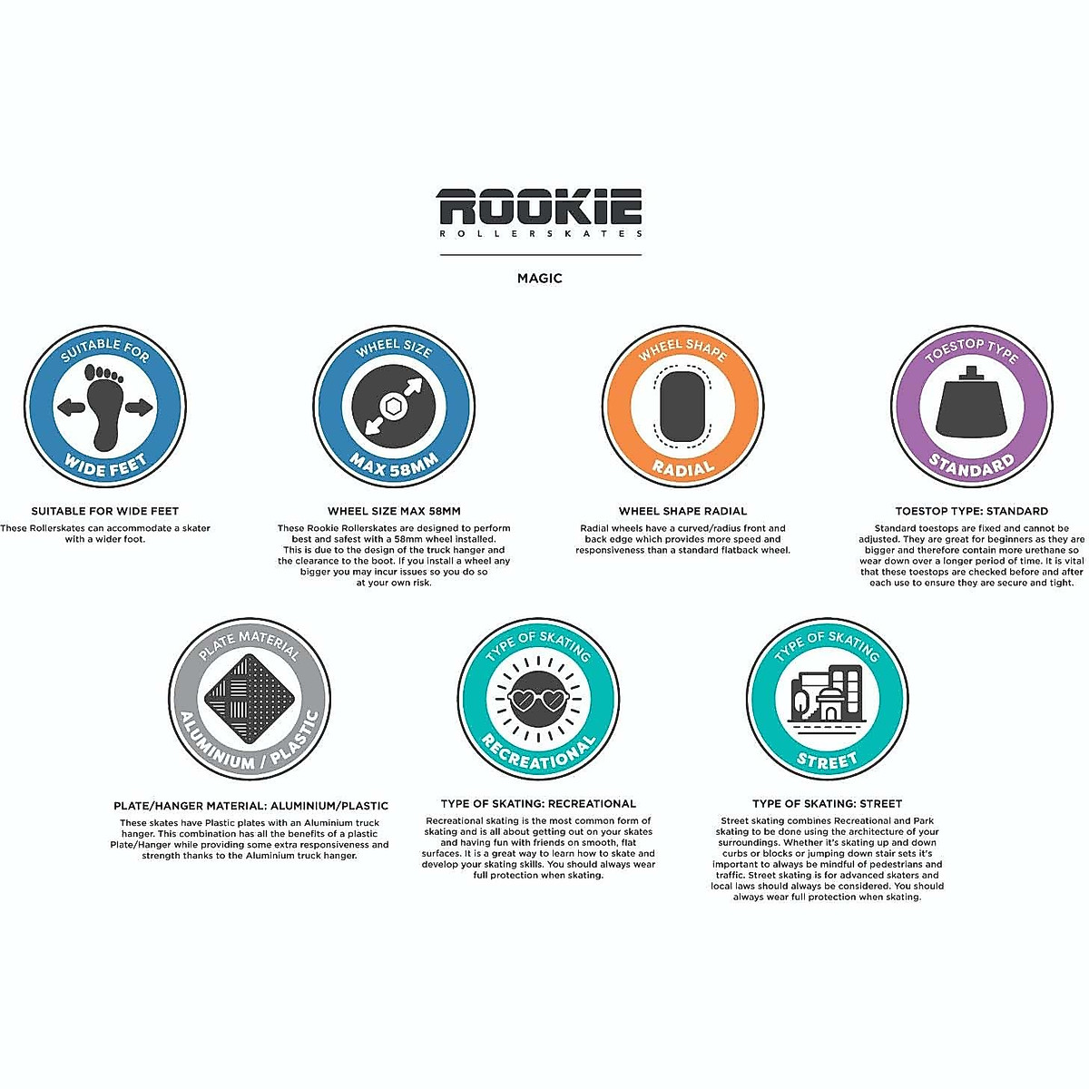 Rookie Rollerskates Magic V2 - Checker - 7