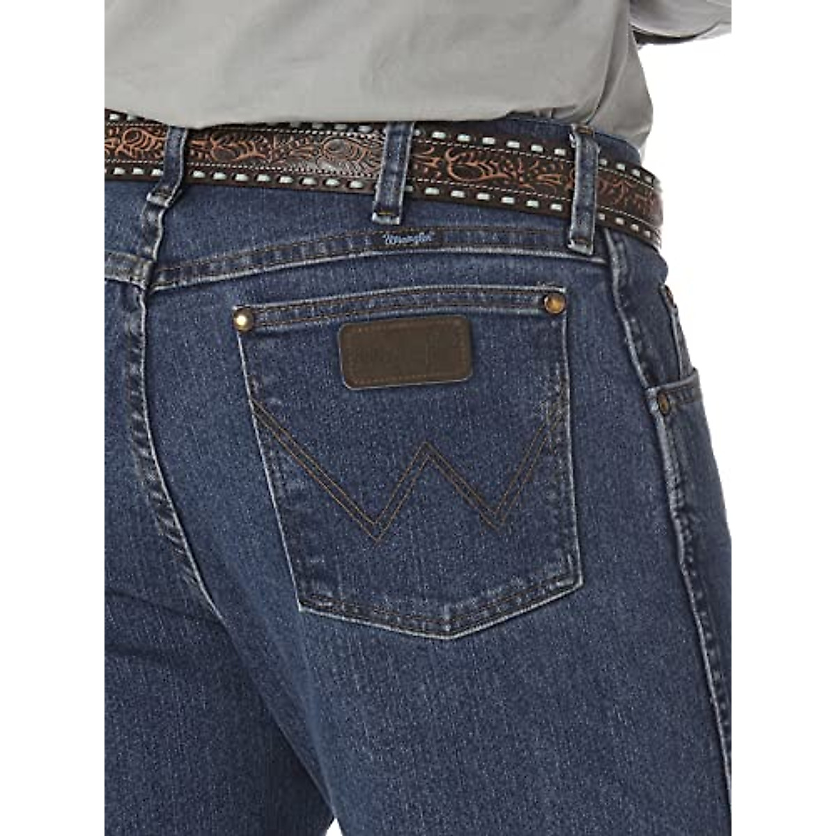 Wrangler Premium Performance Cowboy Cut Comfort Wicking Regular Fit Jean, Vintage Stone, 40X32