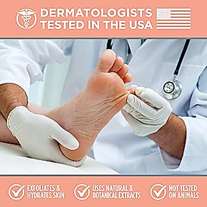 Hicream Foot Peel Mask- 2 Pairs of Regular Skin Exfoliating Foot mask For Cracked Heels, Dead Skin & Calluses , Removes & Repairs Rough Heels, Dry Toe Skin , Peach Scent