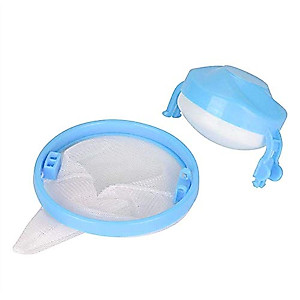 Floating Lint Mesh Bag Pet Hair Collector Laundry Filter Bag for Washing Machine Washer Lint Catcher,Hair Filter Net Pouch(Blue)