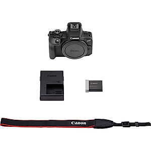 Canon EOS R100 Mirrorless Camera (6052C002) + Corel Software + Bag + 2 x 64GB Card + 2 x LPE17 Battery + Charger + LED Light + Card Reader + Flex Tripod + Cleaning Kit + Memory Wallet + More (Renewed)