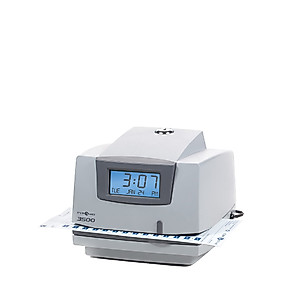 Pyramid™ 3500 Time Clock & Document Stamp, Gray/Charcoal