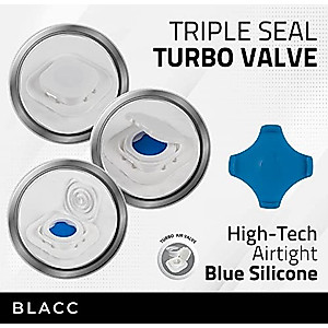 BLACC Vacuum Storage Bags, Compression Sealer for Clothes, Duvets, Blankets, Pillows, No-Loss Valve, 6 XLarge Bag, Premium Quality (SET PACK OF 6)