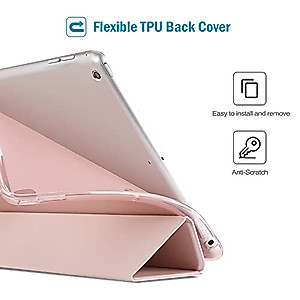 ProCase iPad 9.7 Inch Case iPad 6th 5th Generation Cases, iPad Air 2, iPad Air Case, Slim Soft TPU Cover Stand Smart Case for iPad 9.7 2018 2017 Model iPad Air 2 Air 1 -Pink