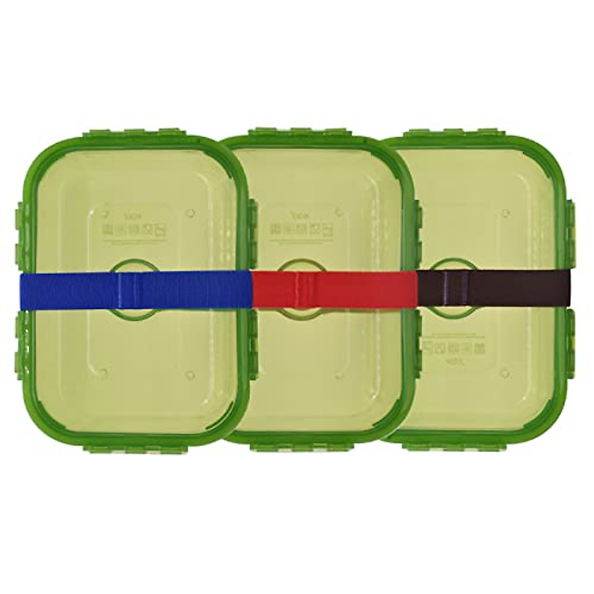 HisiLucky Bento Box Elastic Belt 12 Pcs Lunch Box Fixing Band Bento Box Band Replacement for Camping School Office (Multicolor), 13*2.5*0.5cm