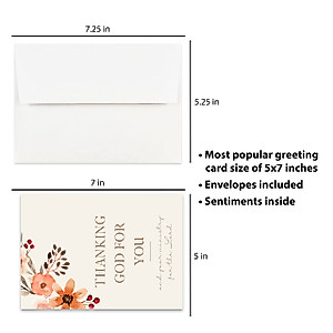 Simply Uncaged Christian Gifts Ministry Appreciation 5x7Inch Card for Pastor, Minister, Church Staff, Volunteers, Ministry Appreciation Gift Card for Ministers (Single Card)