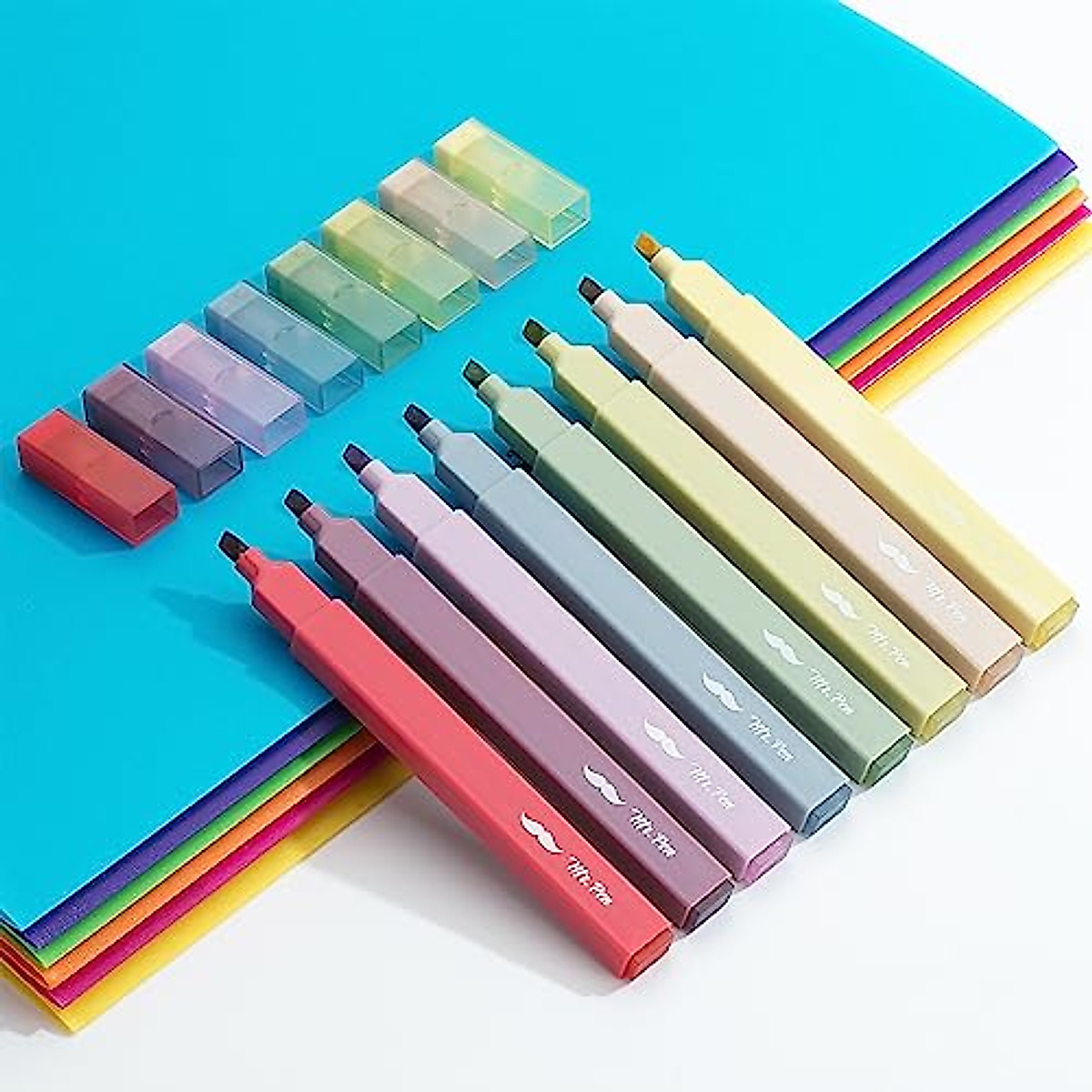 Aesthetic Highlighters Set – 8 Pastel, Scented, No-Bleed Highlighting