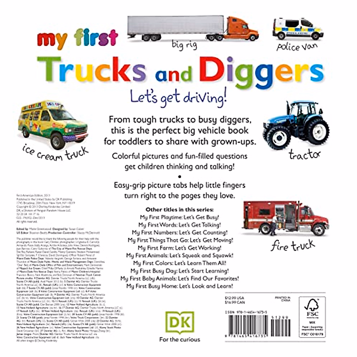 Tabbed Board Books: My First Trucks and Diggers: Let's Get Driving! (My First Tabbed Board Book)