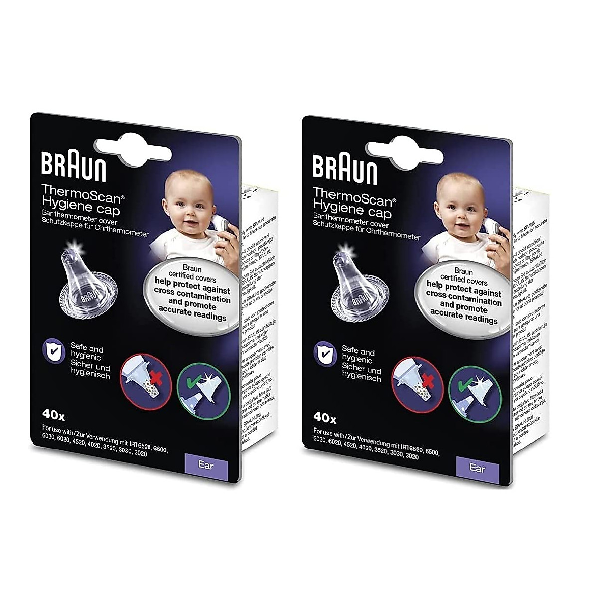 Braun ThermoScan Lens Filters - 40 ct, Pack of 2