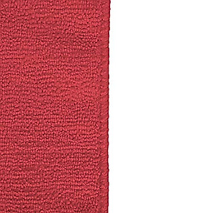 CleanAide Microfiber Cleaning Towels, Reusable Lint-Free and Absorbent Cloth for Kitchen and Car Use, 300GSM, 12 x 12 in. Red, 50-Pack