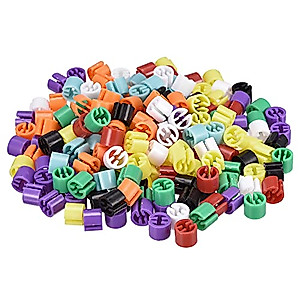 MECCANIXITY Clothes Hanger Marker Blank Fit 3.5mm Rod for Garment Color Coding 8 Color Count 200