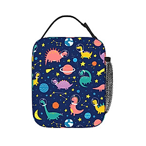 Dinosaur Dino Fun Lunch Bag Insulated Lunch Box Reusable Lunchbox Waterproof Portable Lunch Tote For Men Boys