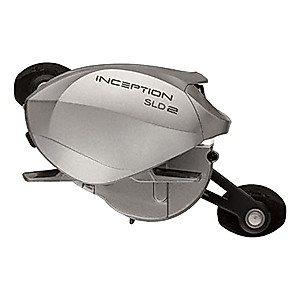 13 FISHING - Inception Slide Baitcast Reel - 8.1:1 Gear Ratio - Left Hand Retrieve (Fresh+Salt) - INSLD2-8.1-LH, Gray