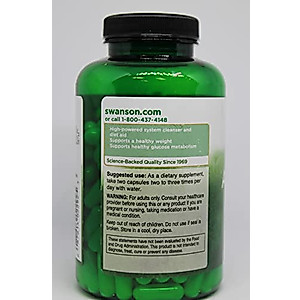 Swanson Apple Cider Vinegar Capsules - Supports Healthy Weight Loss & Digestive Health - Helps Support Metabolism and Maintain Glucose Profile - (180 Capsules, 625mg Each)