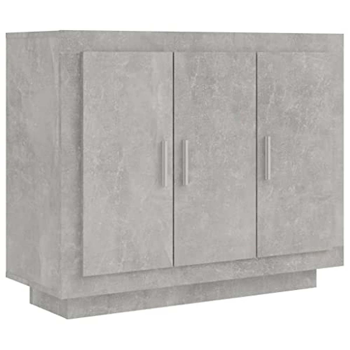 loibinfen Sideboard Buffet Server Storage Cabinet with 3 Doors, Console Table Home Kitchen Sideboard Dining Room Furniture Entryway Cupboard, Concrete Gray 36.2"x13.8"x29.5" -AA