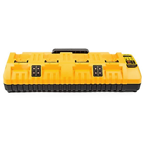 COOMYXIN DCB104 Replacement Charger Station for Dewalt 20V Batteries - 4-Port Multi Battery Charger with 2 USB Ports - Compatible with Dewalt 12V 20V Power Tools (No Batteries Included)
