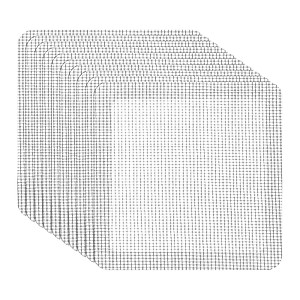 uxcell Disposable Shower Drain Hair Catcher, 10Pcs Disposable Hair Catchers Mesh Stickers for Shower, Bathtub, Sink, Bathroom, Kitchen, Sewer (90mmx90mm, Grey)