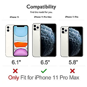 DOWINTIGER Cool iPhone 11 Pro Max Case for Boys Men, Kawaii 3D Cartoon Street Fashion Shockproof Protection TPU and IMD Protective Designer Case for iPhone 11 Pro Max - Black