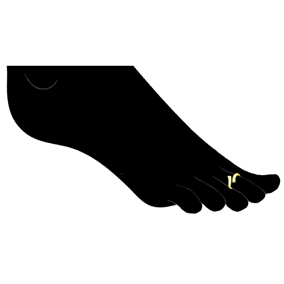 ritastephens 14k Solid Yellow Gold Shiny High Polished Adjustable Ring or Toe Ring