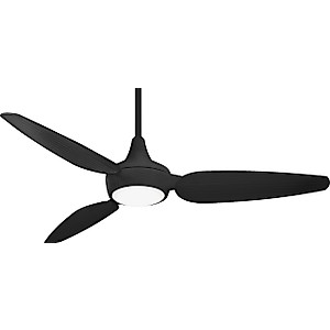 MINKA-AIRE F675L-CL Seacrest 60" Outdoor Ceiling Fan with Remote, Coal